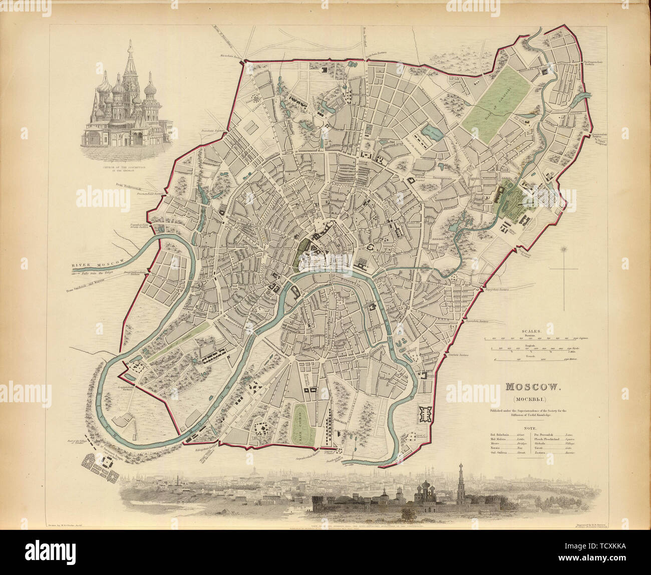 Plan of moscow hi-res stock photography and images - Alamy