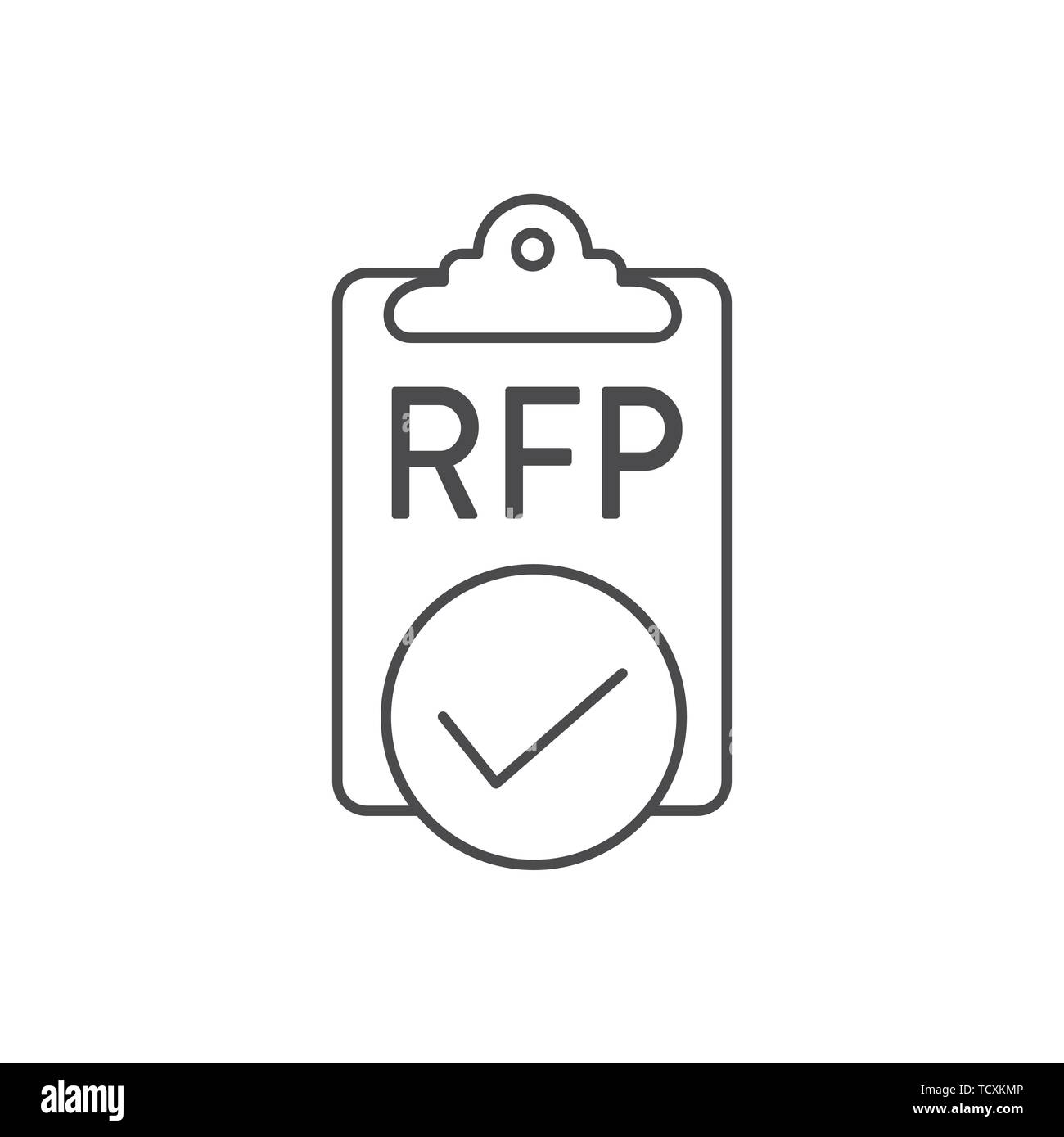RFP Icon - request for proposal concept - idea Stock Vector Image & Art ...