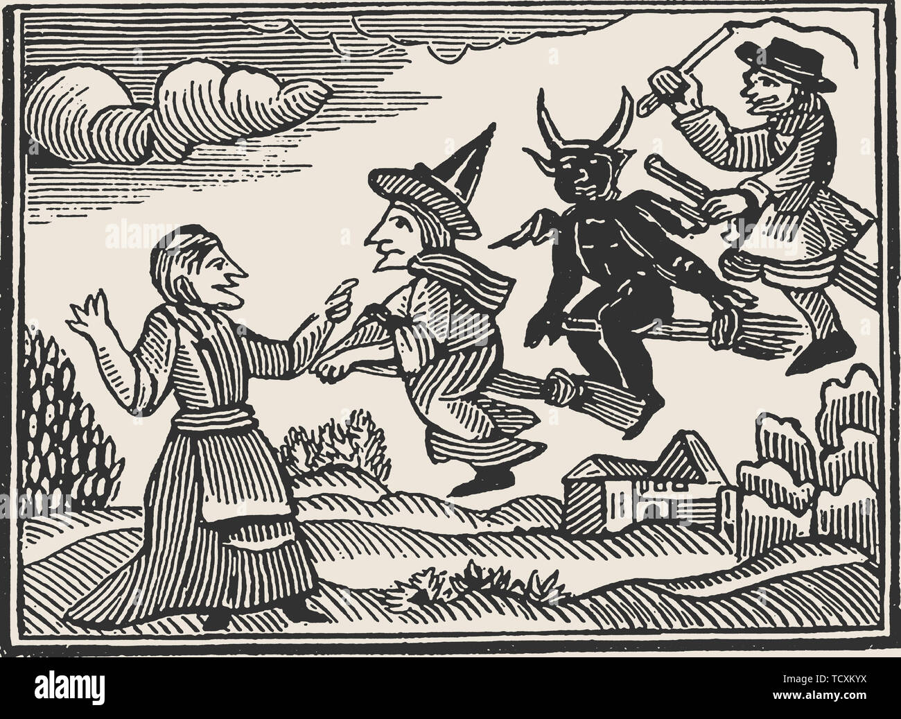 Witches, from The Invisible World by Cotton Mather , 1689. Creator ...