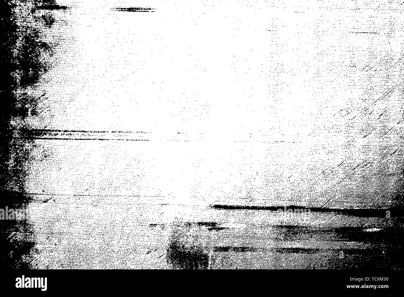 Vintage dust scratches overlay broken Black and White Stock Photos ...