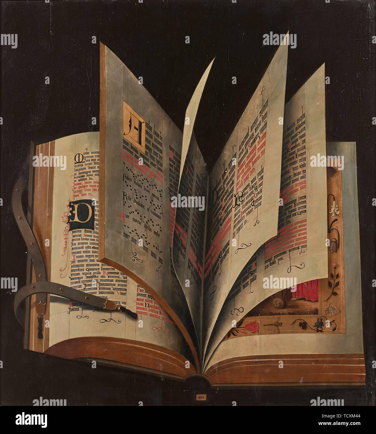 An open book, Mid of 16th cen.. Creator: Anonymous Stock Photo - Alamy