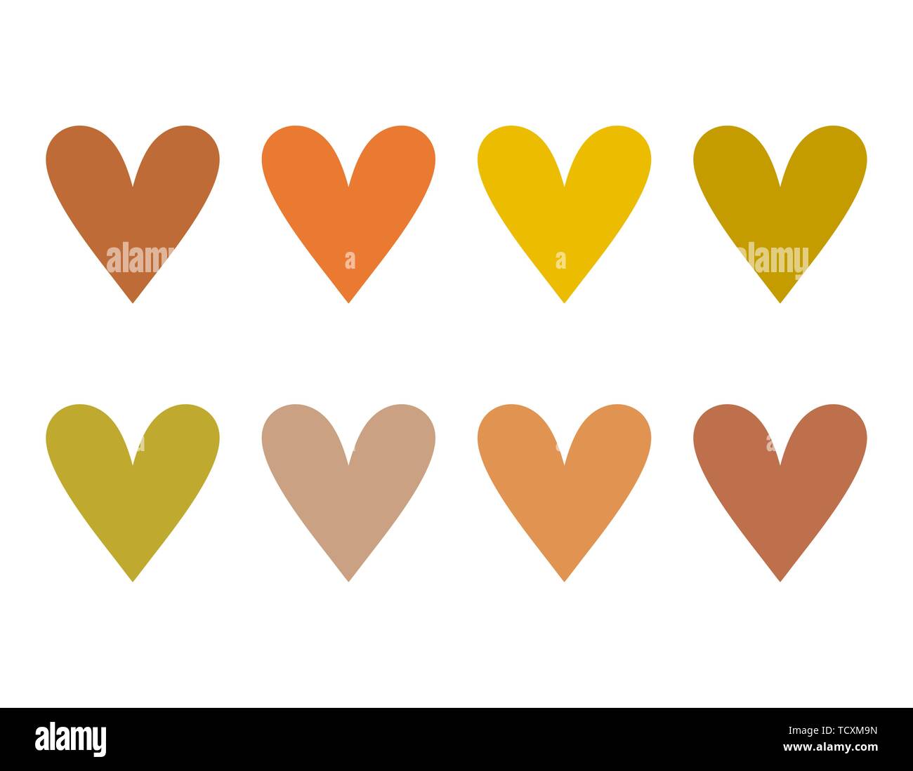 Hearts icons collection. Vector illustration Stock Vector Image & Art ...