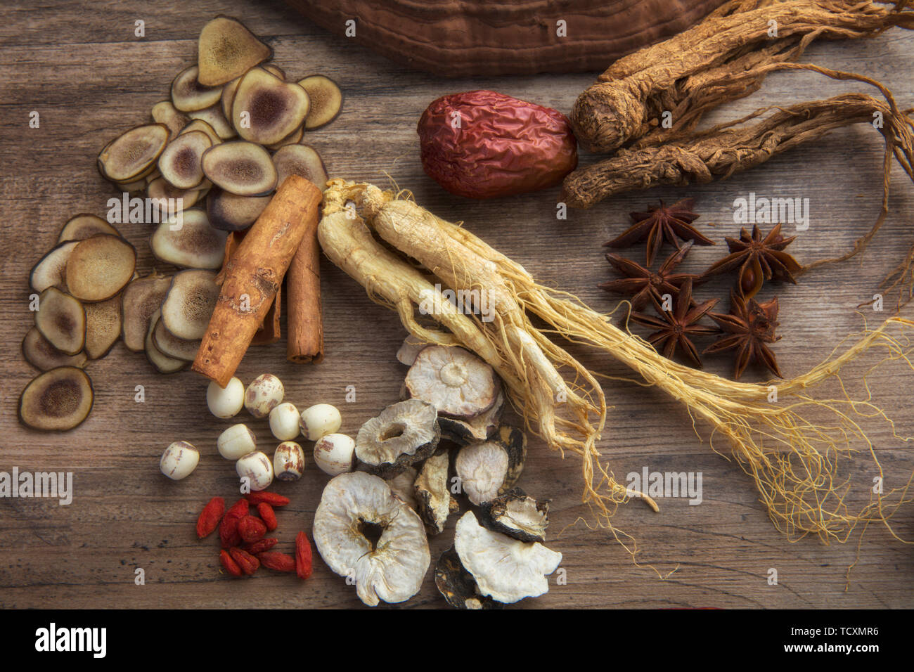 Display of medicinal materials Stock Photo - Alamy