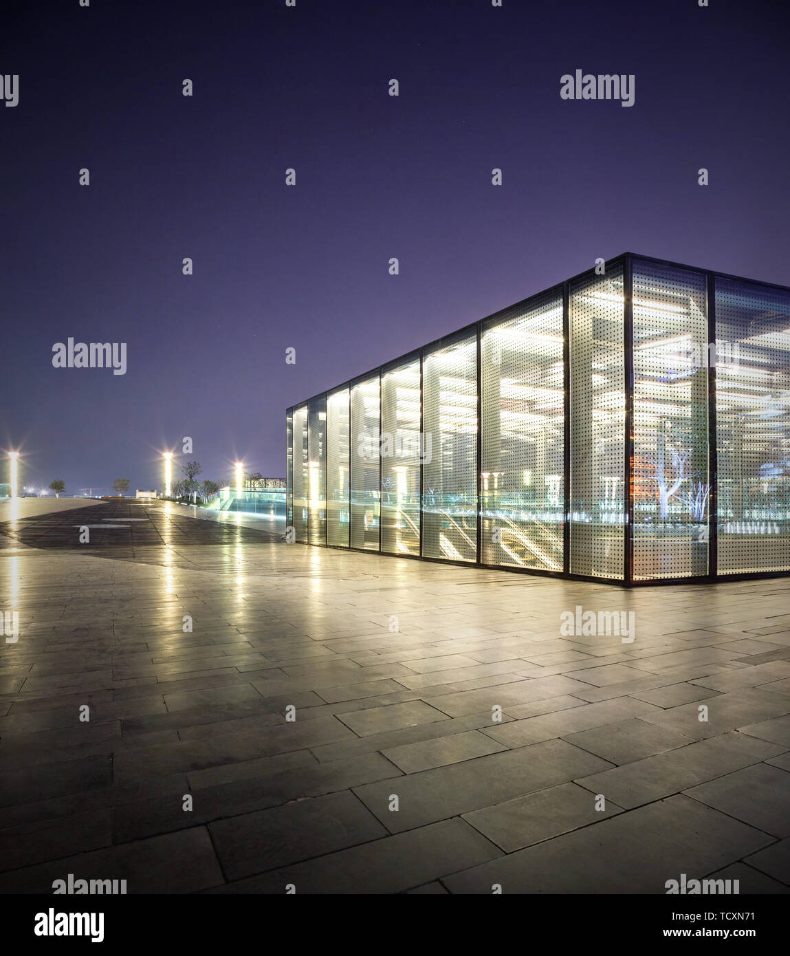 The entrance of shopping mall underground Stock Photo - Alamy