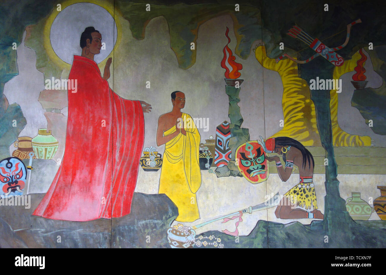 Sakyamuni mural hi-res stock photography and images - Alamy