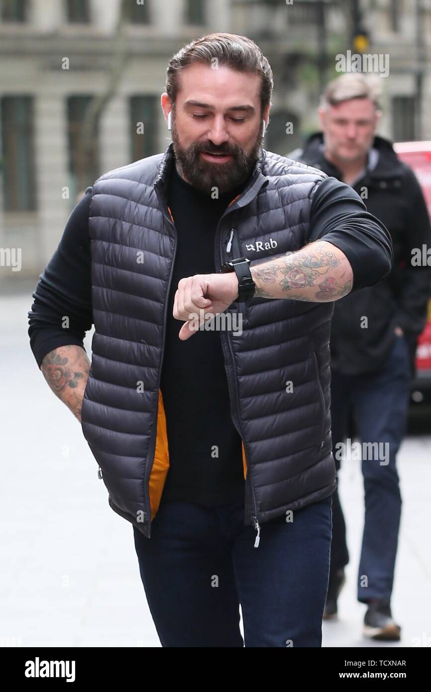 Ant Middleton seen arriving at Global studios for radio interviews ...