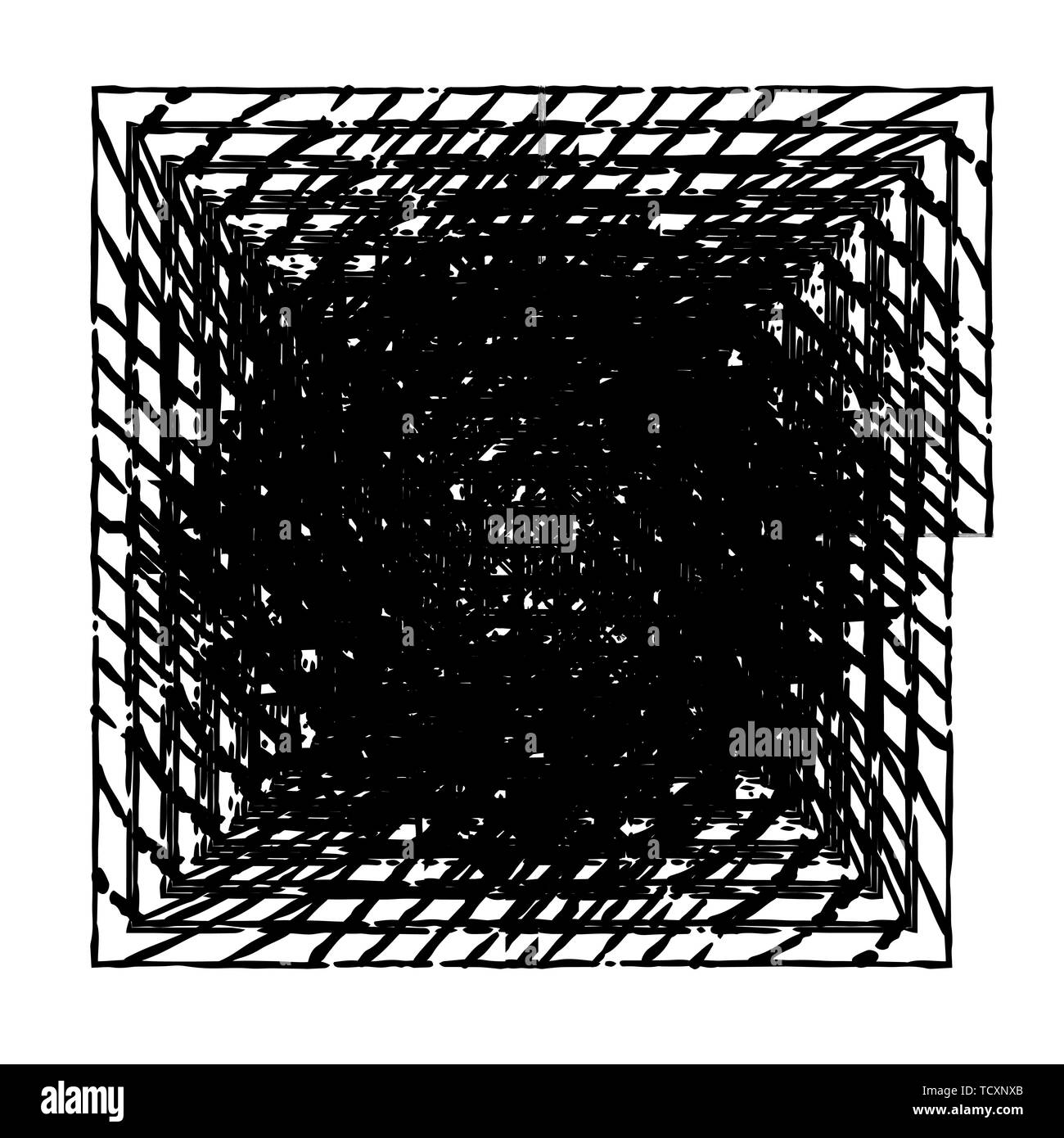 Square Isolated Grunge Stock Vector Image & Art - Alamy