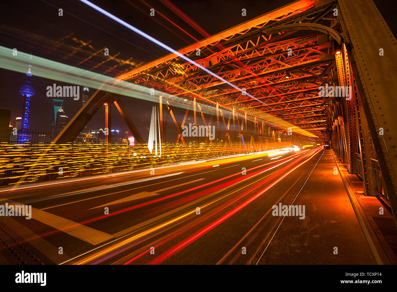 White ferry bridge outside the white ferry bridge night view hi-res ...
