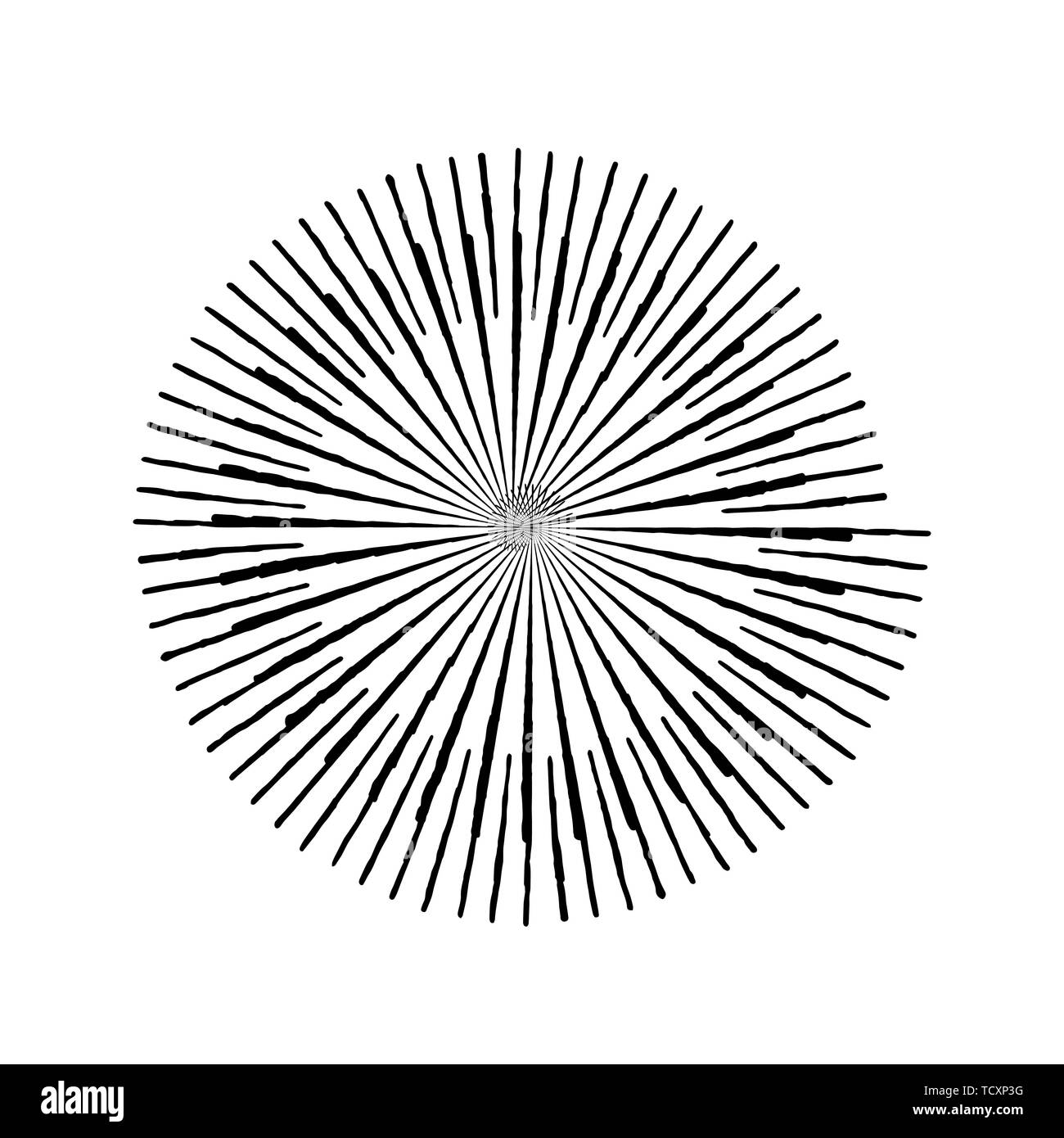 Retro Isolated Burst Stock Vector Image & Art - Alamy