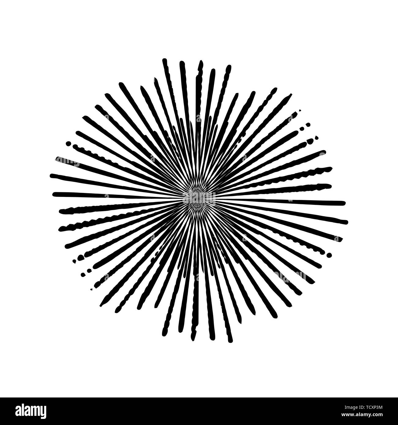 Retro Isolated Burst Stock Vector Image & Art - Alamy