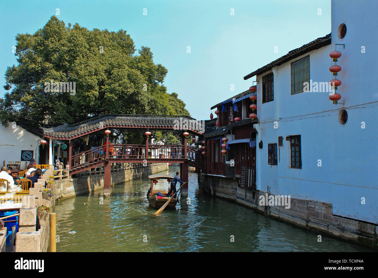 Scenery of the ancient town of Zhujiajiao, Qingpu, Shanghai Stock Photo ...