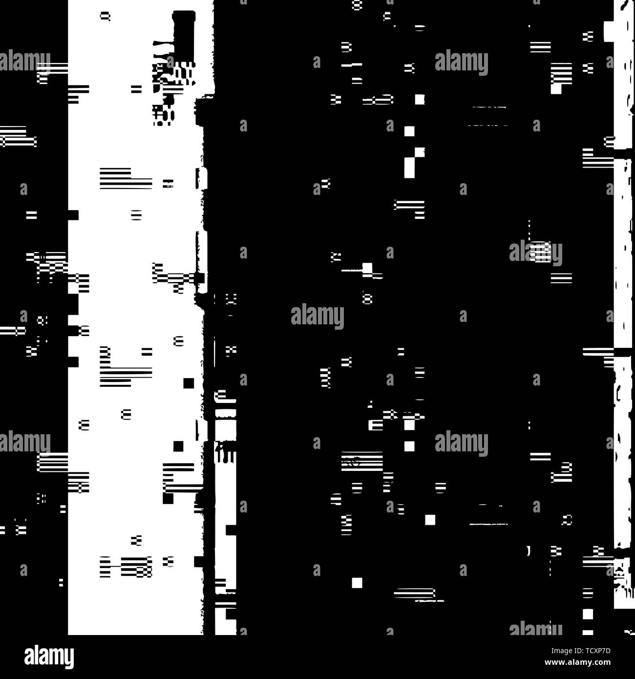 Glitched Black and White Stock Photos & Images - Alamy