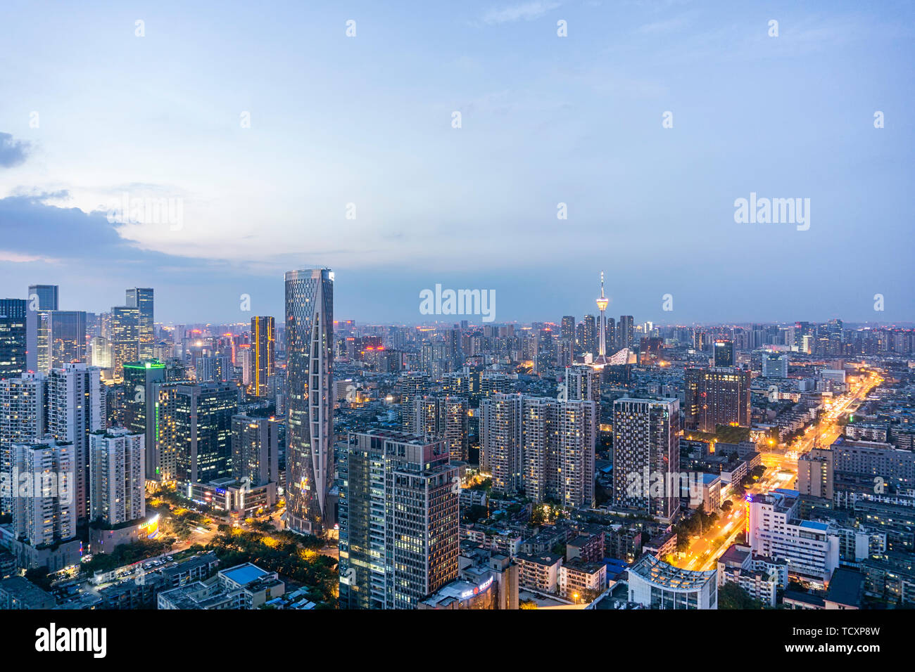 Chengdu tv tower hi-res stock photography and images - Alamy