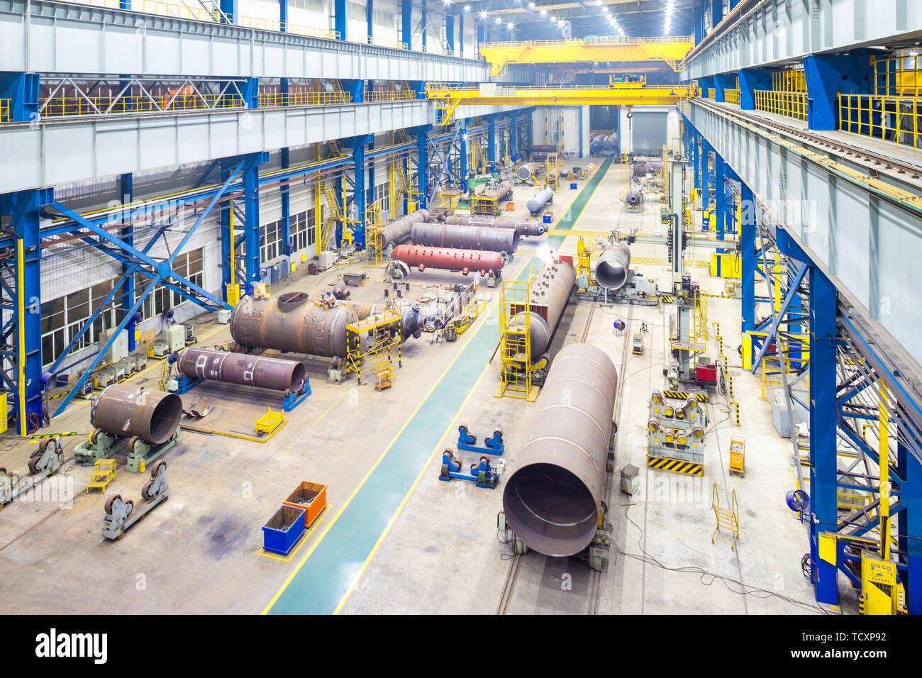 Interior of factory workshop Stock Photo - Alamy