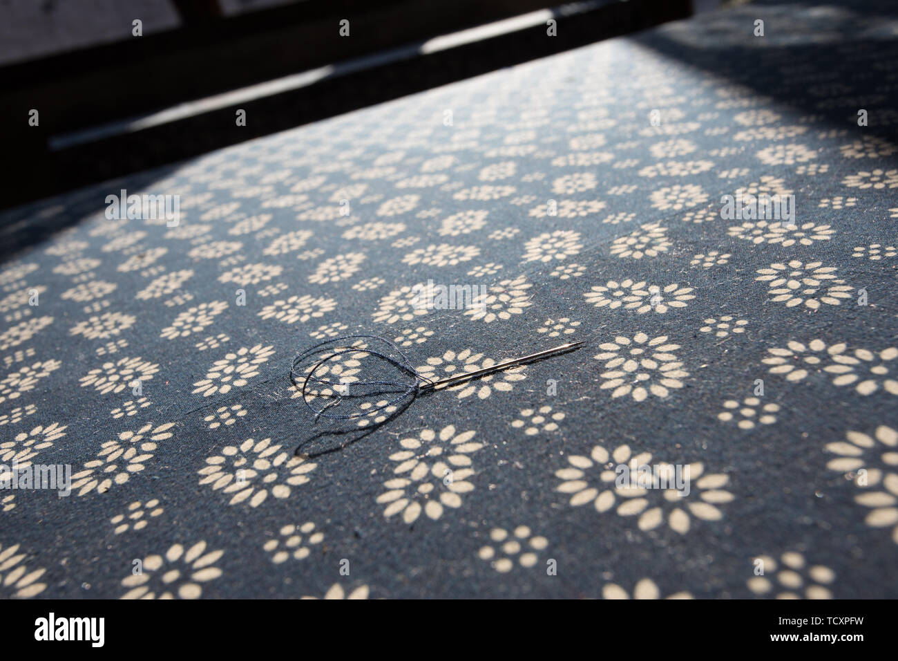 traditional chinese way dyed batik cloth Stock Photo - Alamy