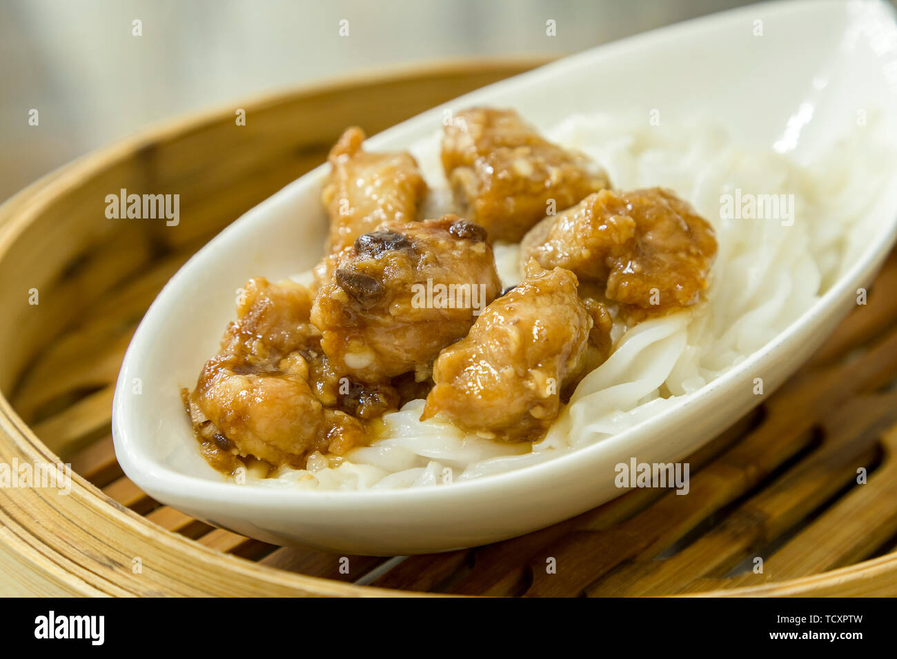 Chinese dim sum steamed ribs Stock Photo - Alamy