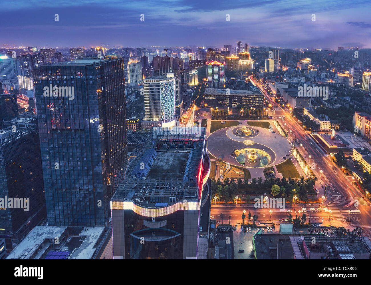 Tianfu Square, Chengdu Stock Photo - Alamy