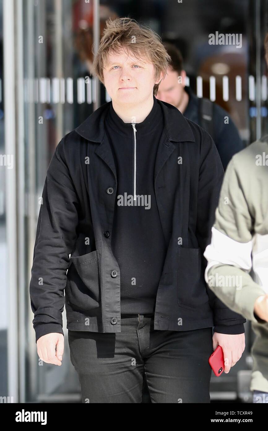 Lewis Capaldi seen leaving Virgin radio after performing on the ...