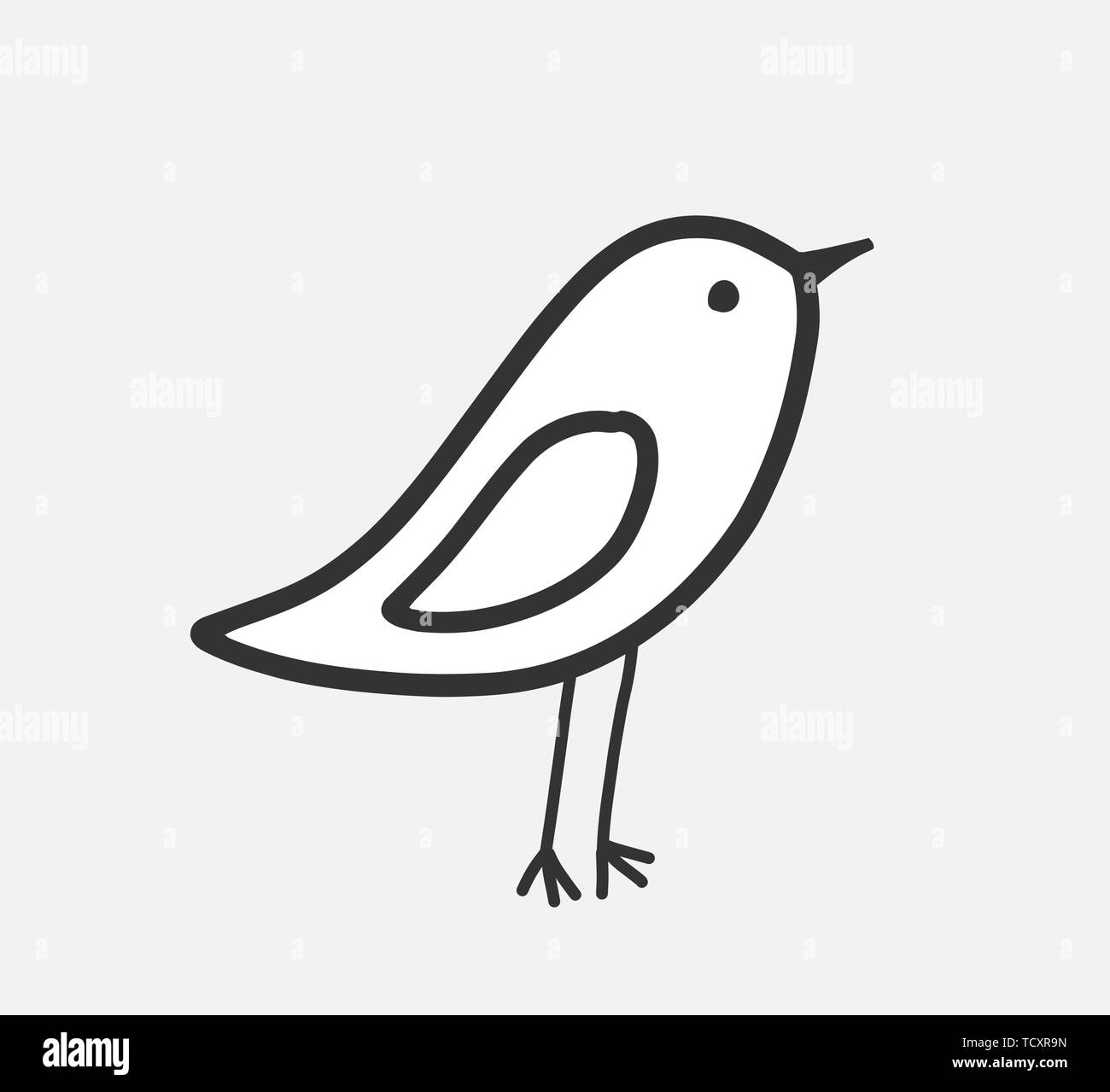 Little bird icon. Vector illustration Stock Vector Image & Art - Alamy