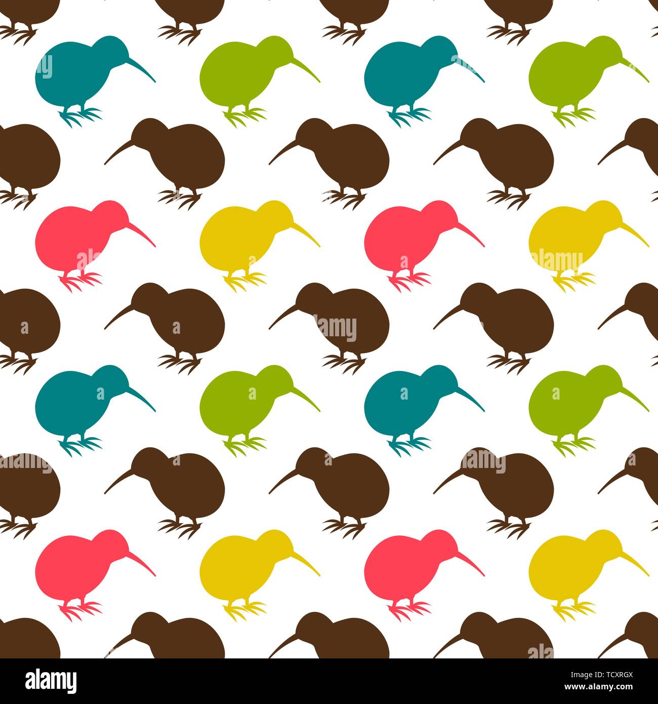 Nz native birds Stock Vector Images - Alamy