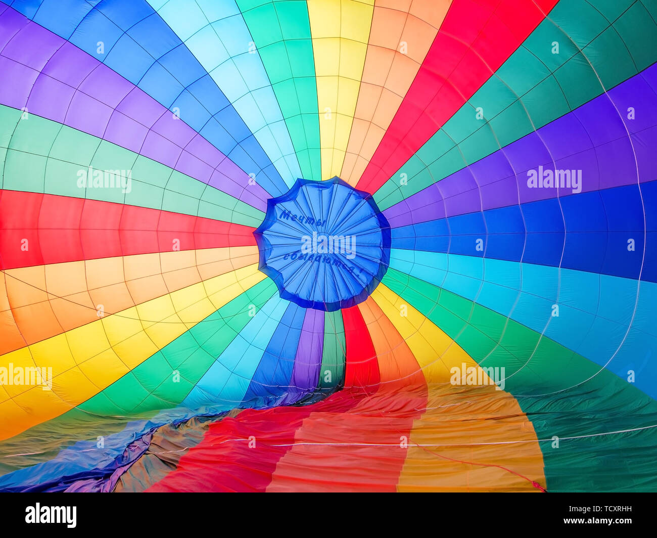 Colored parachute background Stock Photo - Alamy