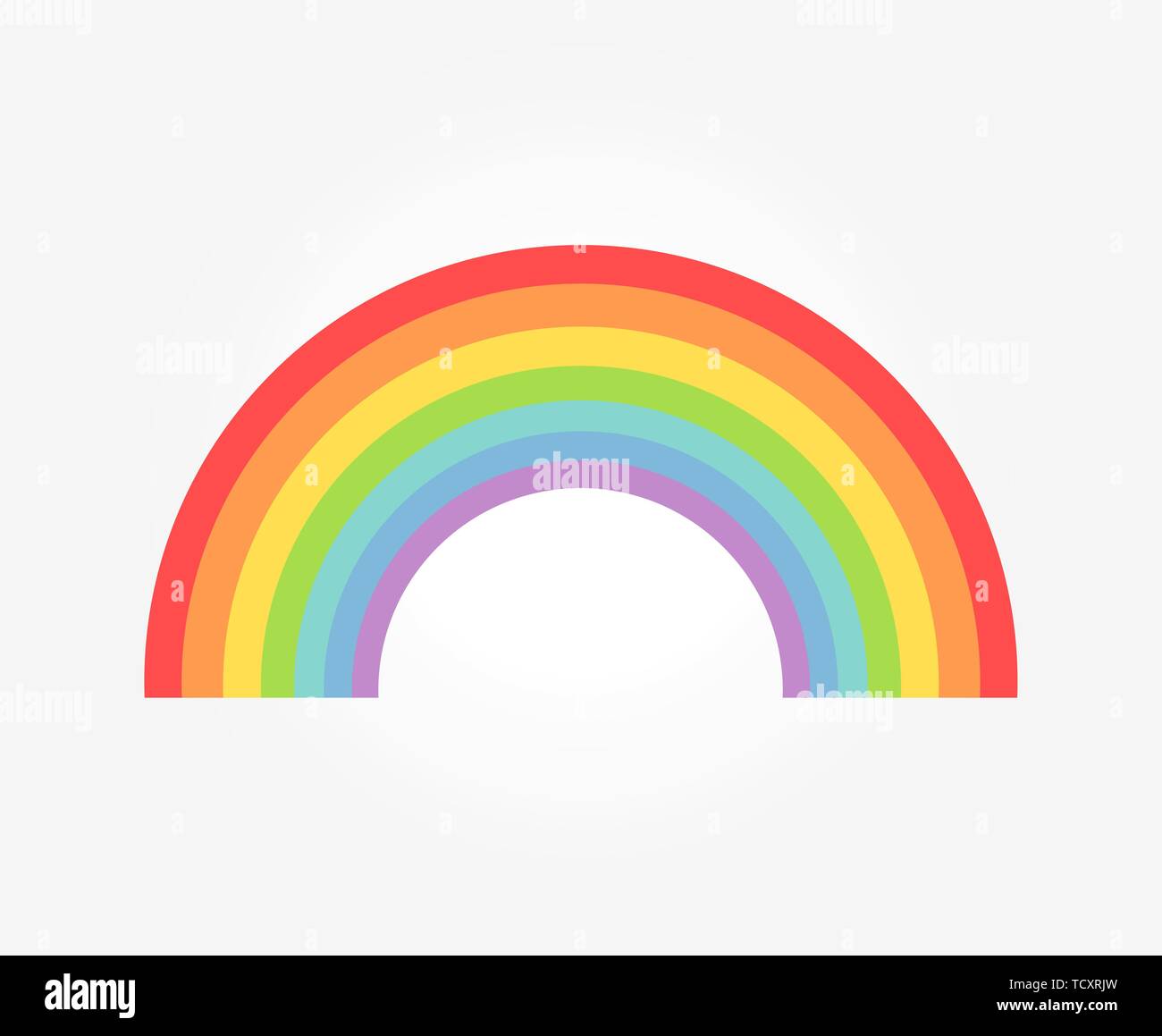 Colorful rainbow icon. Vector illustration Stock Vector Image & Art - Alamy
