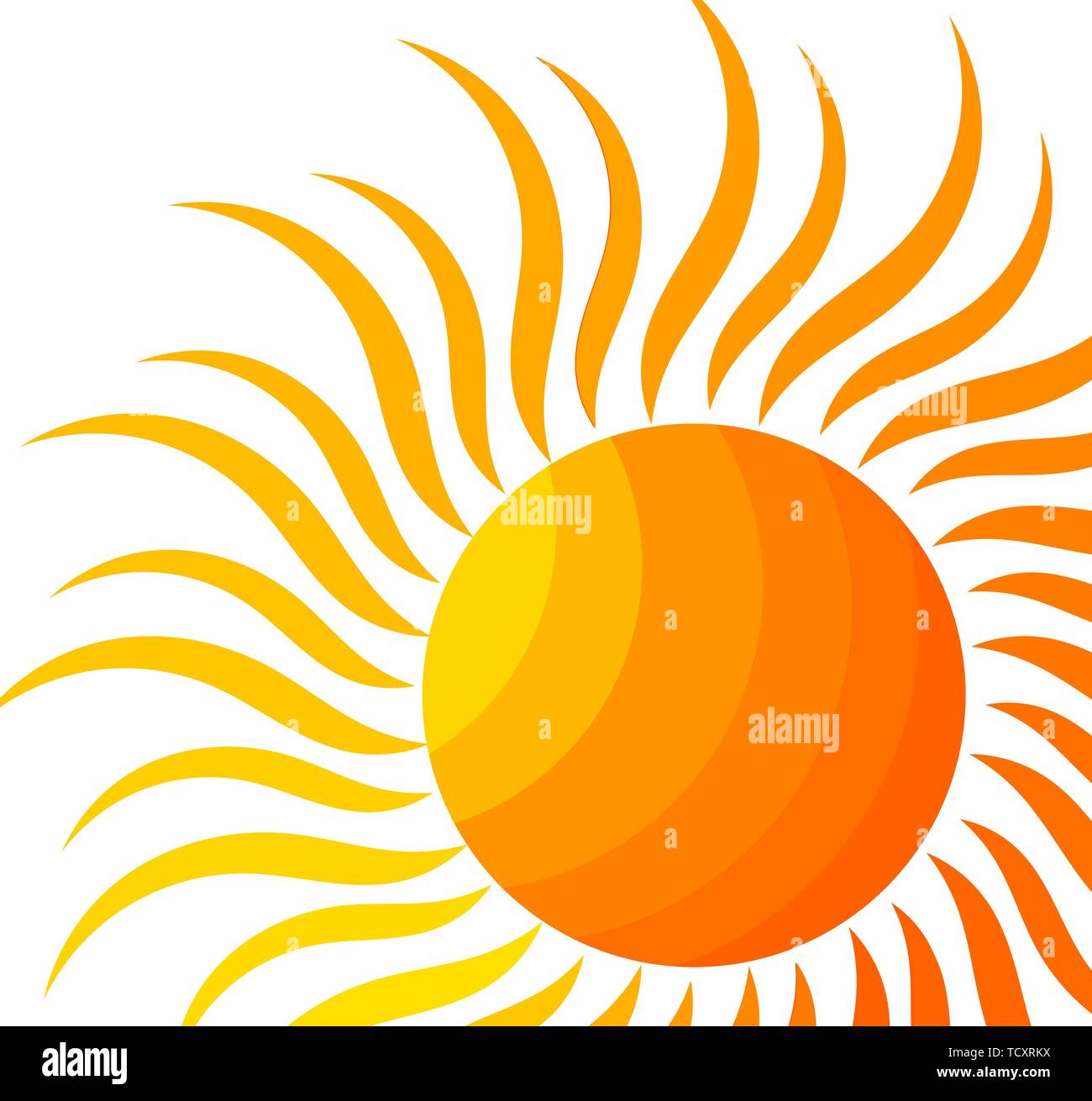 The sun. Vector illustration Stock Vector Image & Art - Alamy