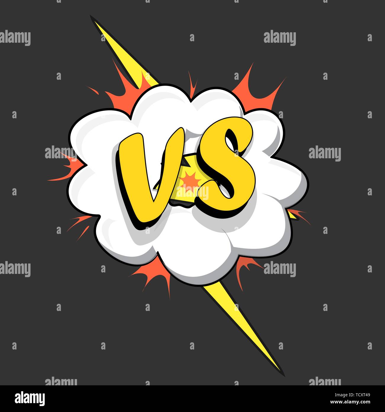 Versus VS letters comics style Stock Vector Image & Art - Alamy