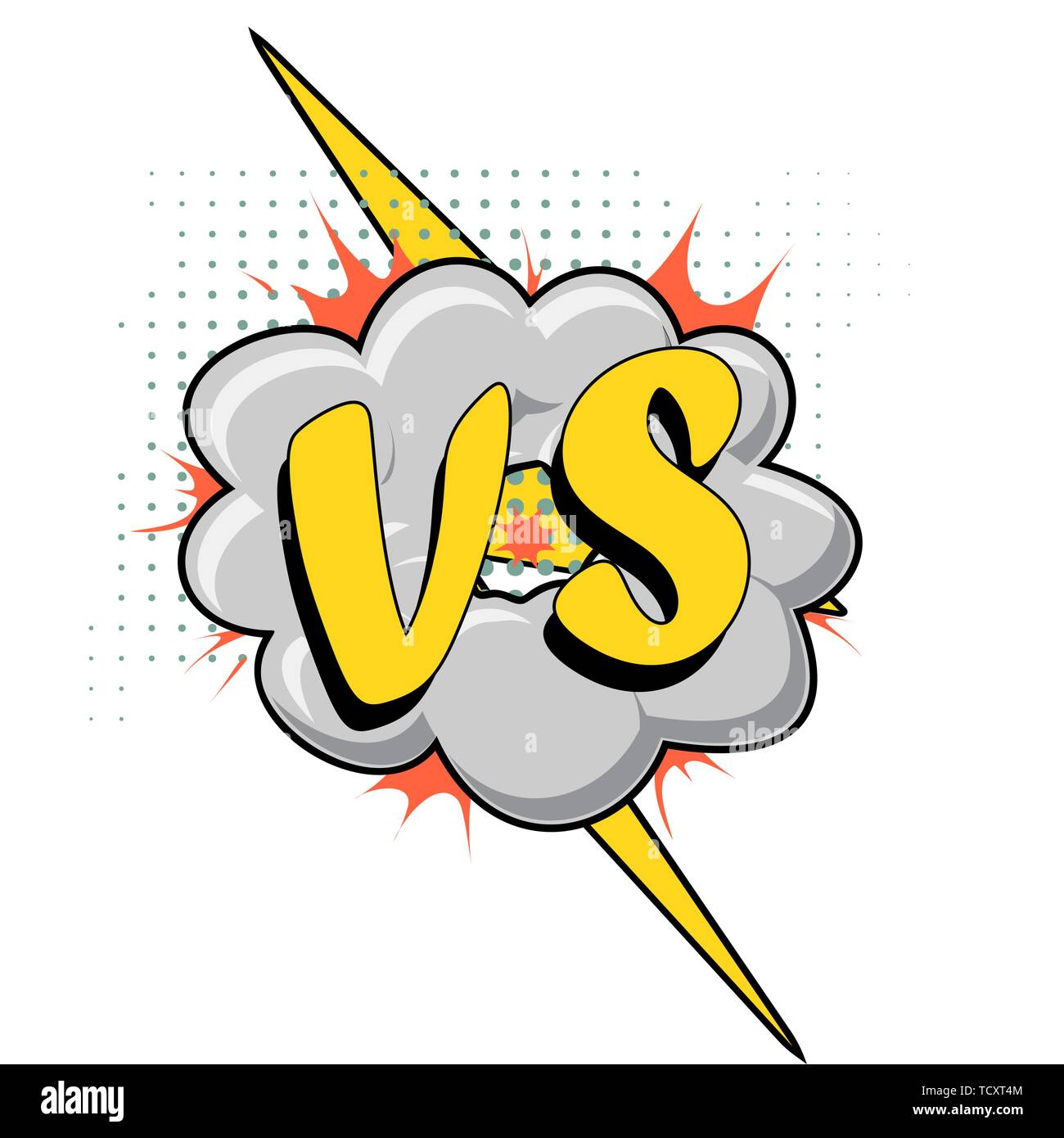 Versus letters vs battle Cut Out Stock Images & Pictures - Alamy