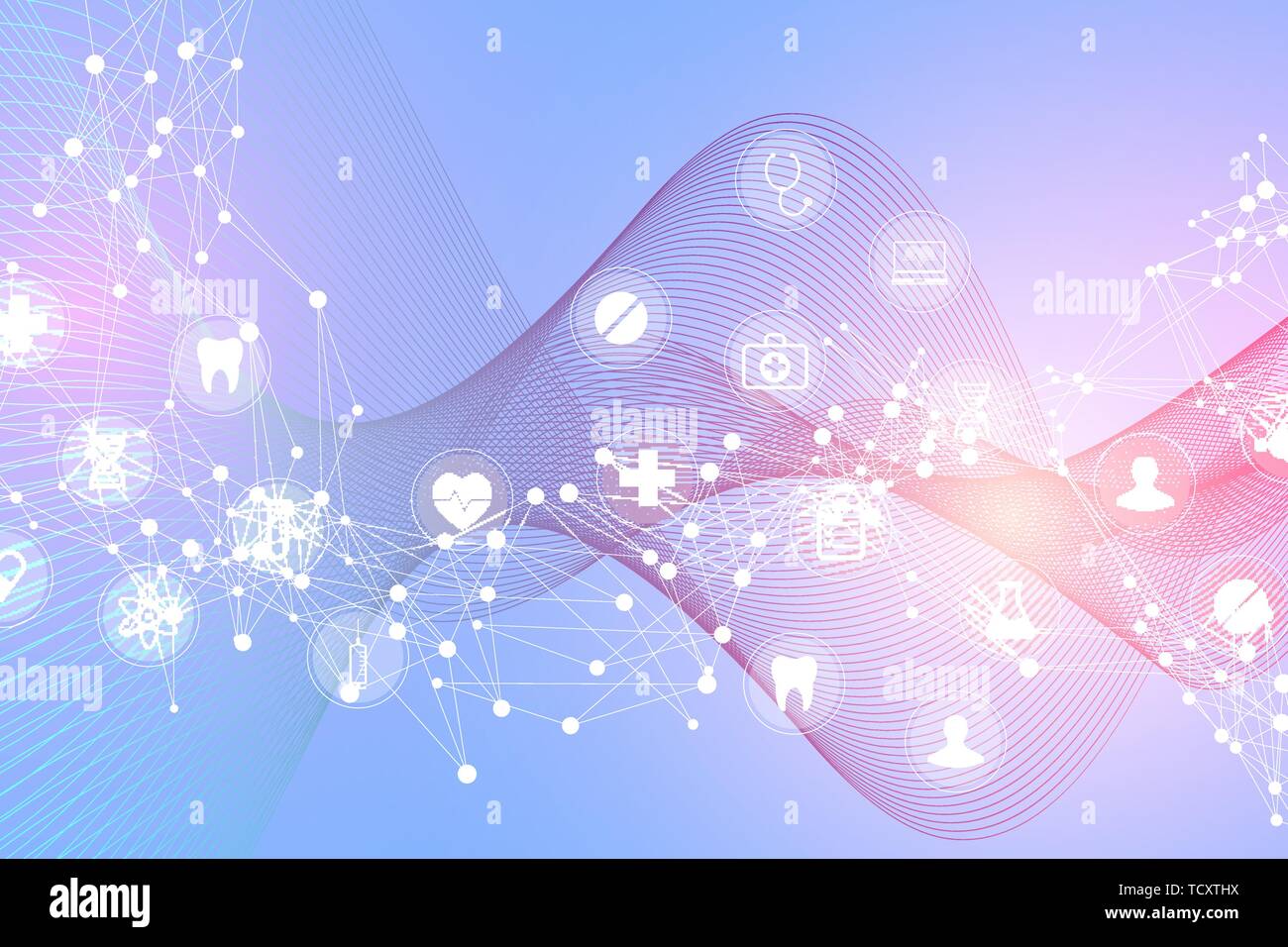 Medical abstract background with health care icon pattern. Medical ...