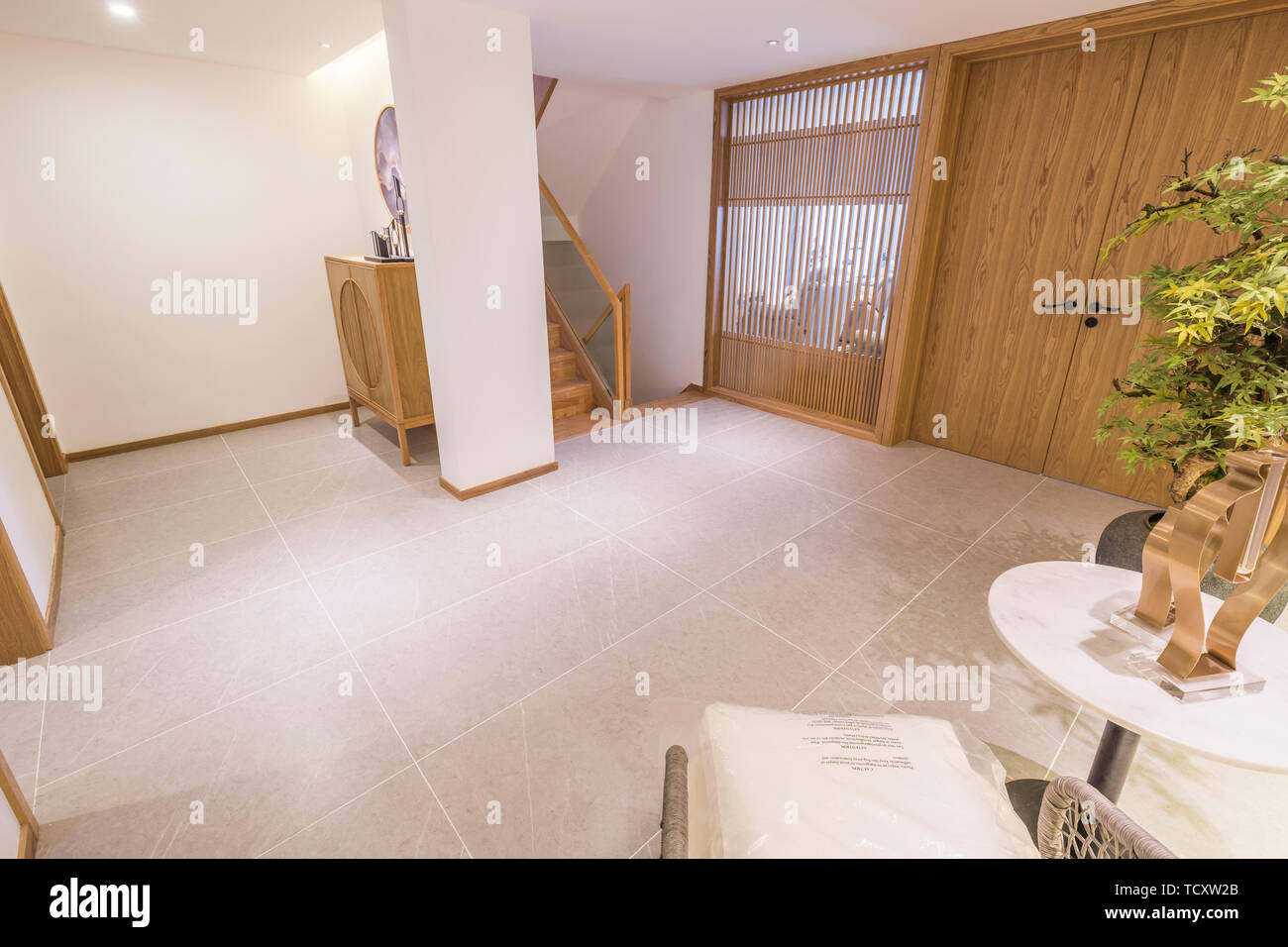 Modern home model room space design corridor hall HD picture Stock ...