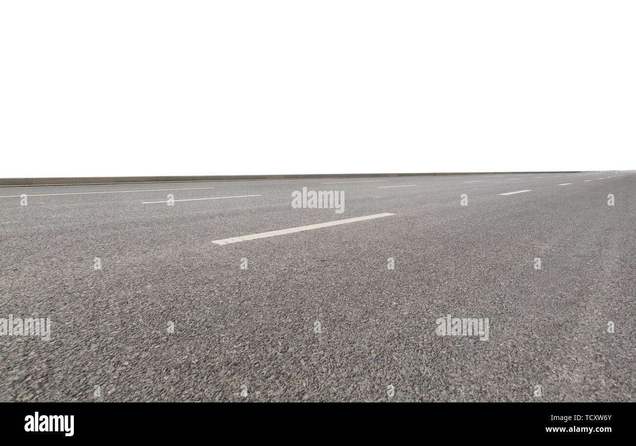 Highway material on white background Stock Photo - Alamy