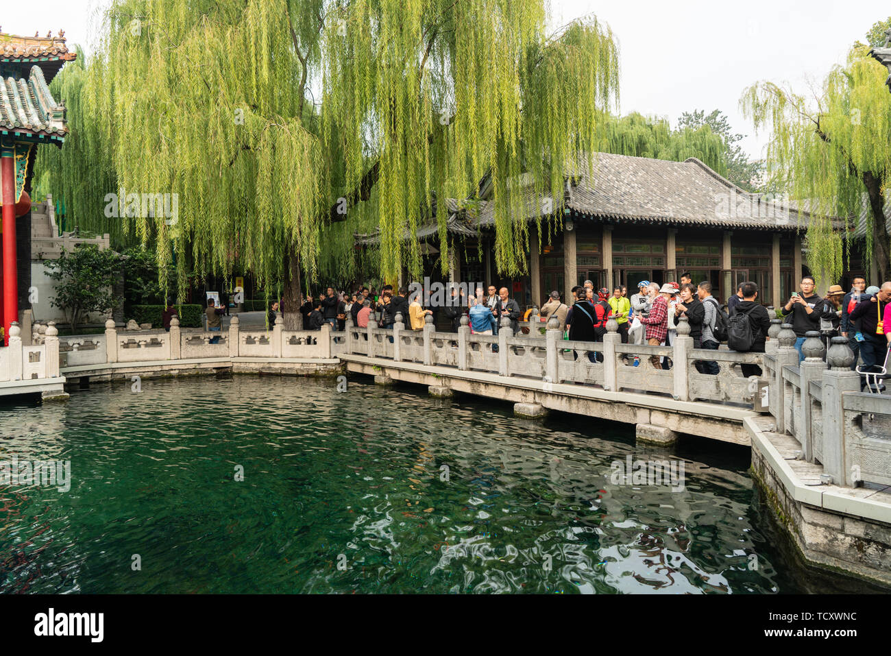 Scenery of Baotu Spring Park in Jinan, Shandong Province Stock Photo ...