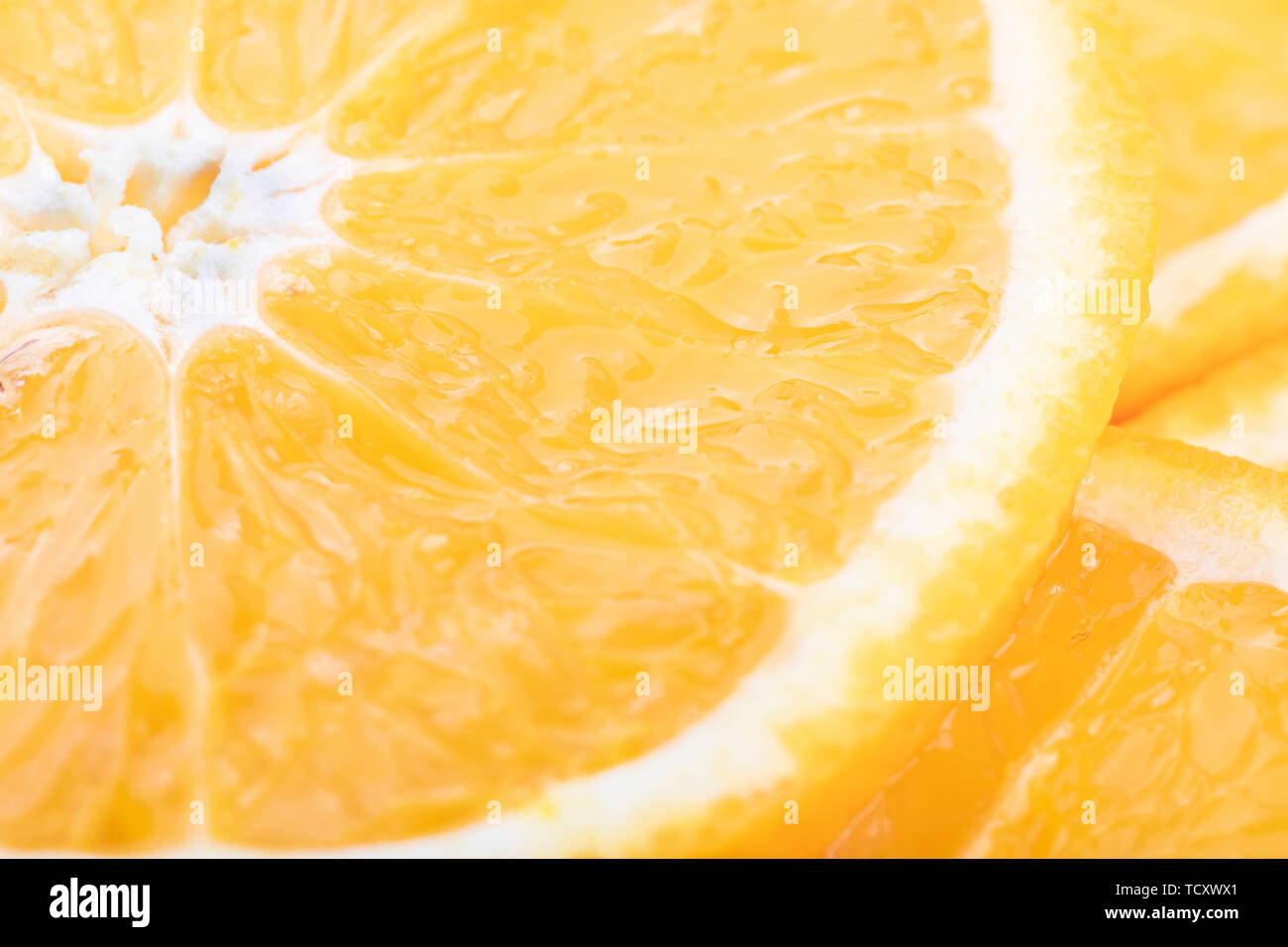 Orange on white background Stock Photo - Alamy