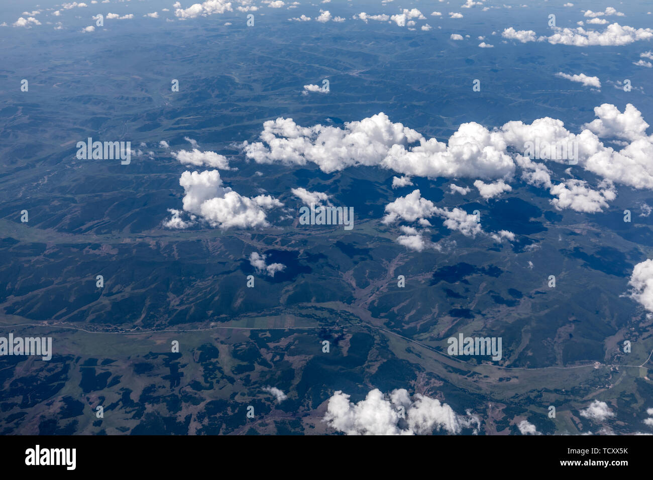 Aerial bird's-eye view of Inner Mongolia Stock Photo - Alamy