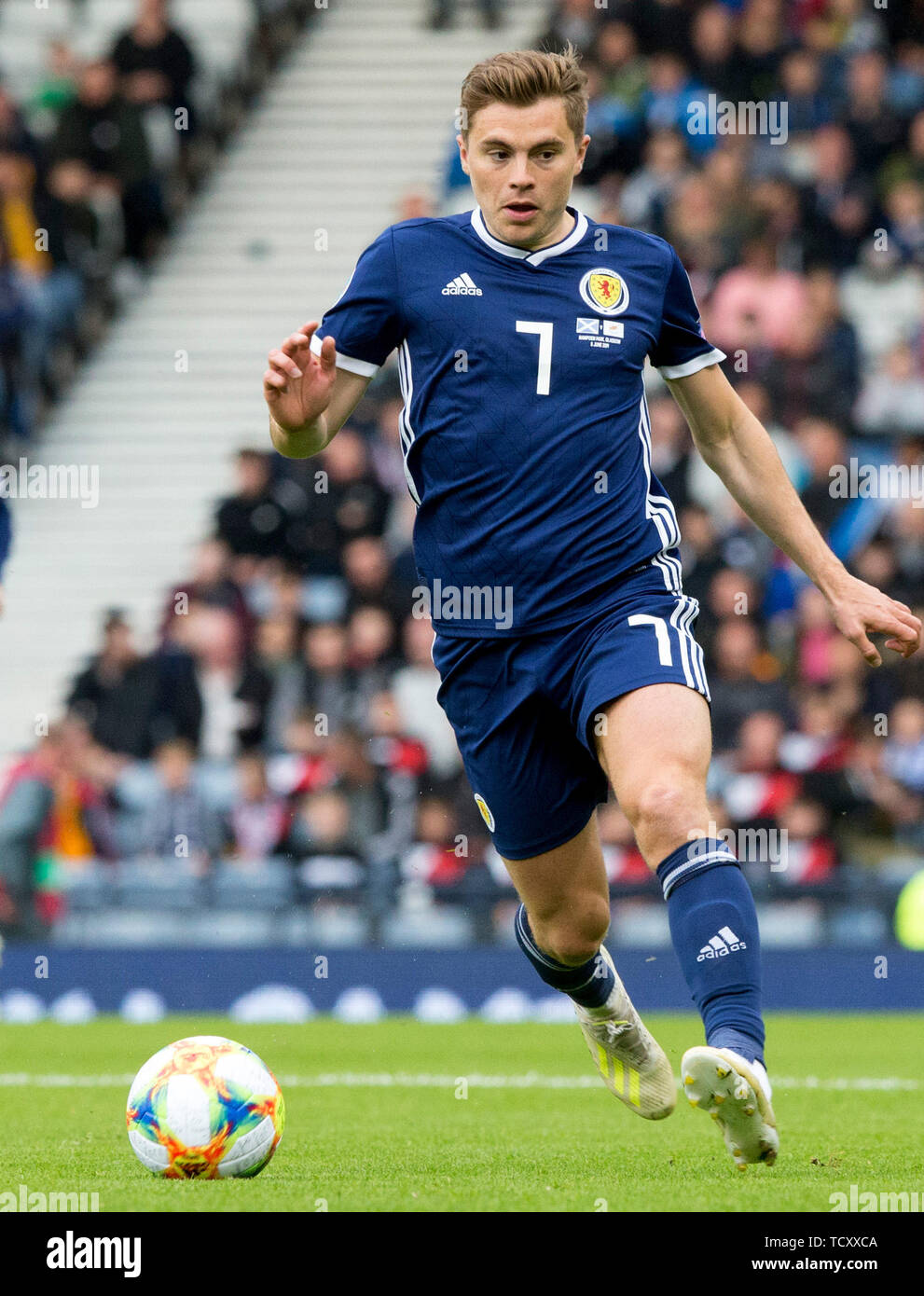 Scotland James Forrest during the UEFA Euro 2020 Qualifying, Group I ...