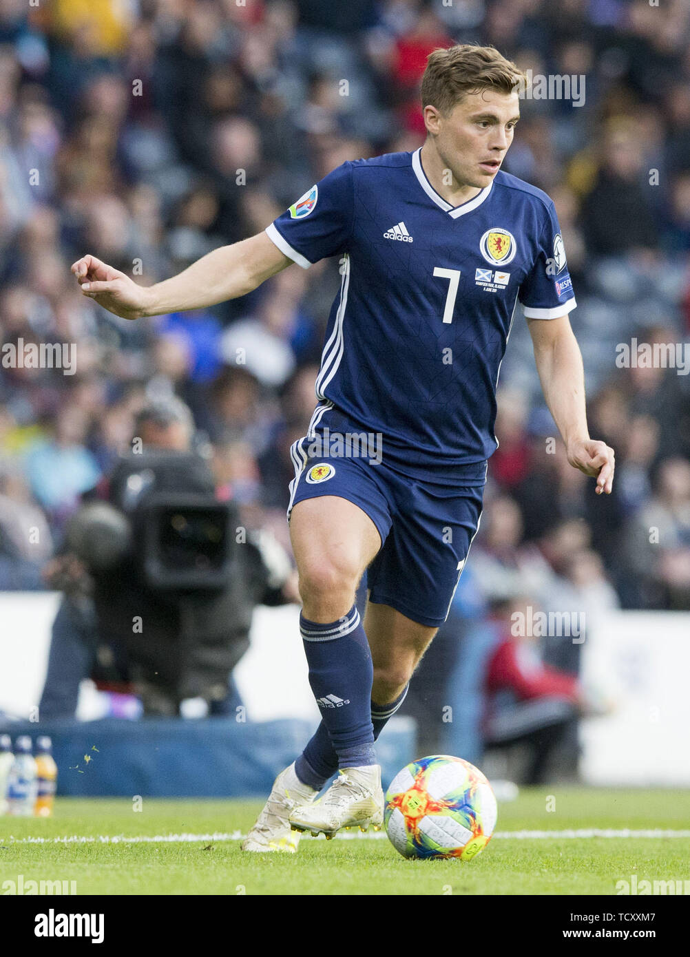 Scotland James Forrest during the UEFA Euro 2020 Qualifying, Group I ...