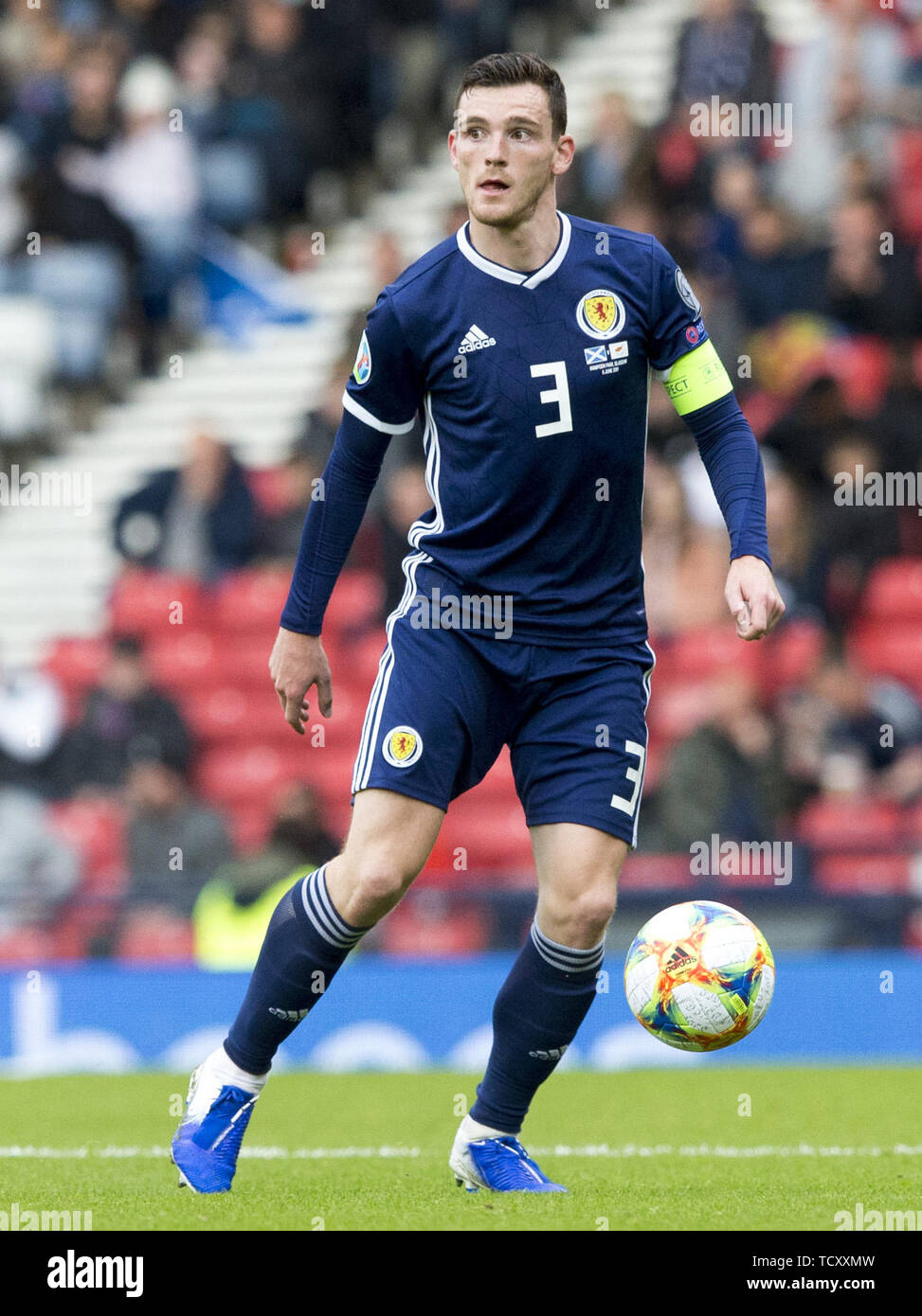 Scotland Andy Robertson during the UEFA Euro 2020 Qualifying, Group I ...