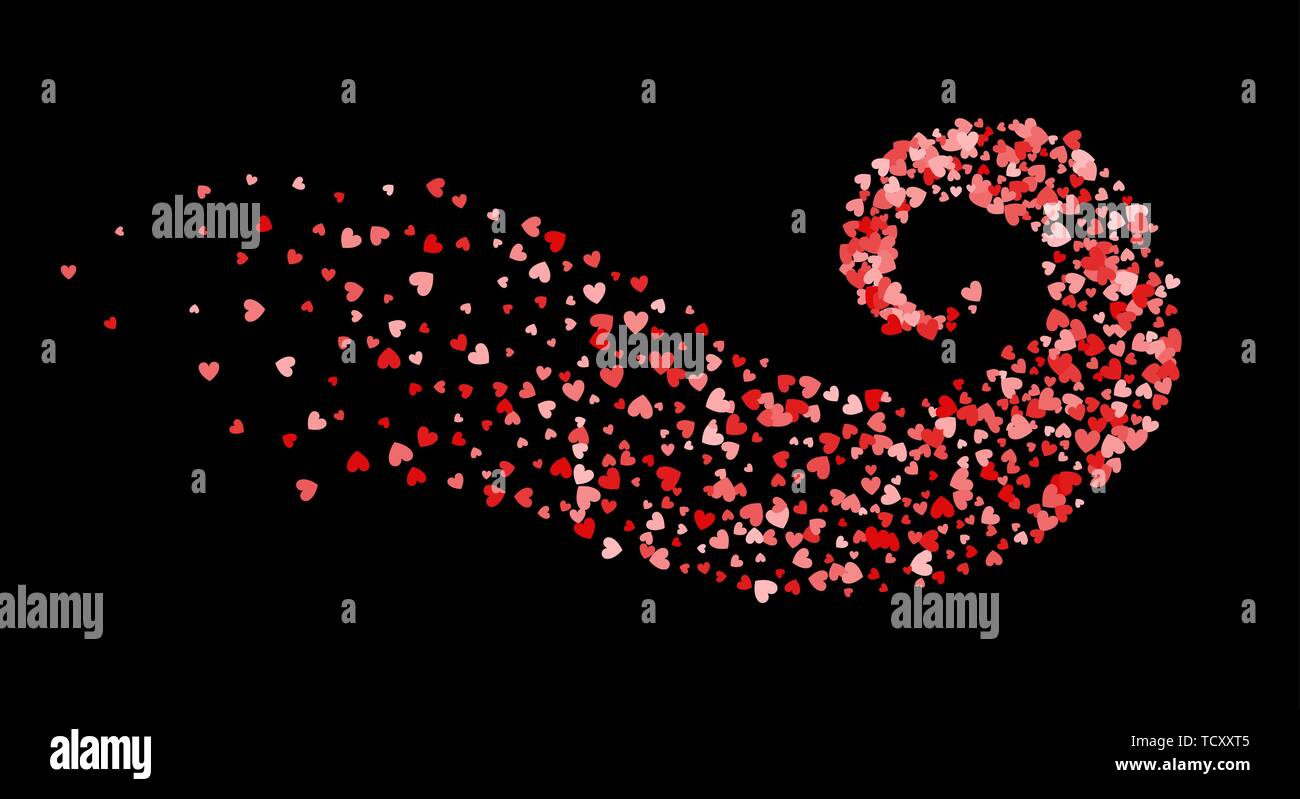 Abstract decoration vortex of hearts Stock Vector Image & Art - Alamy