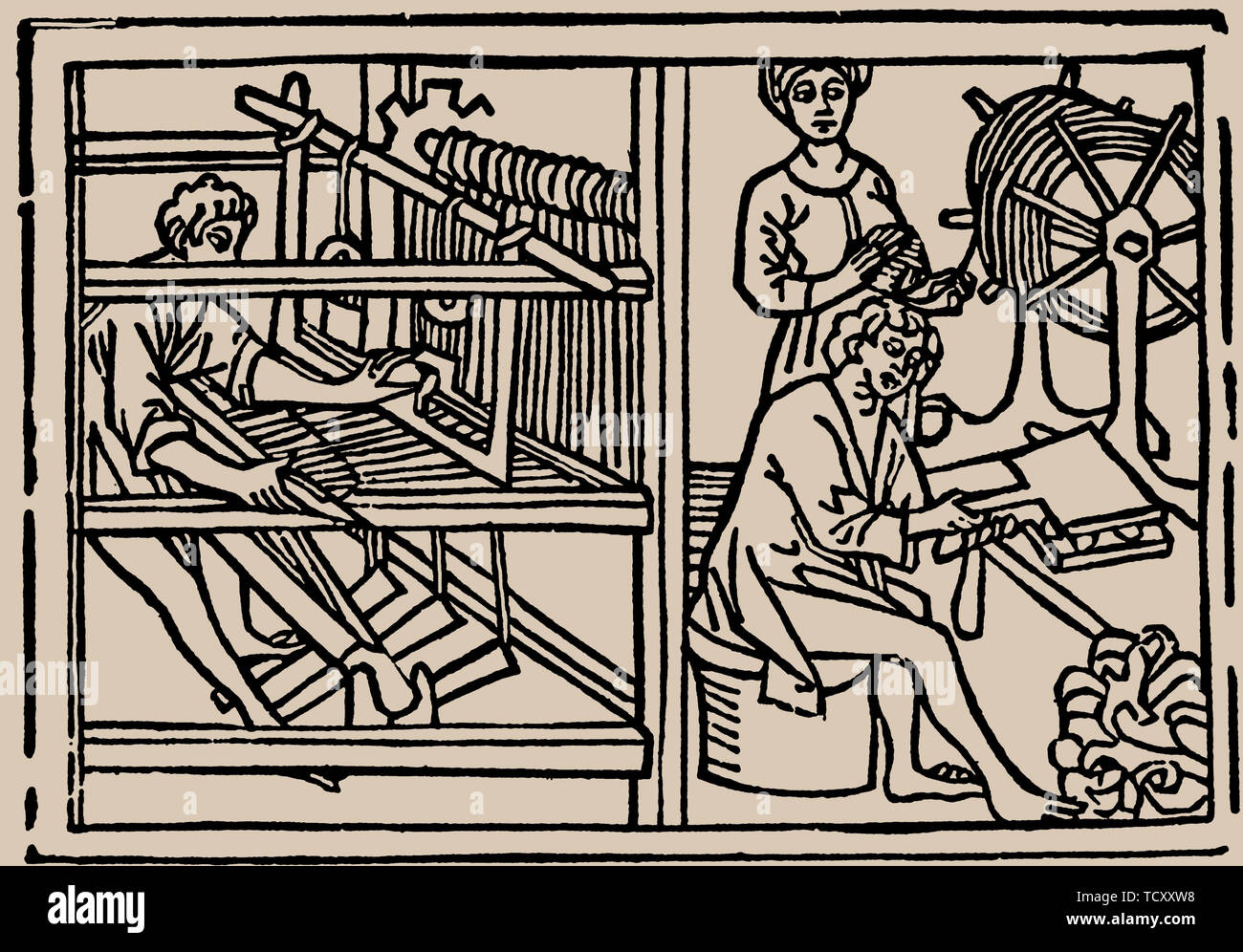 History of weaving hi-res stock photography and images - Alamy