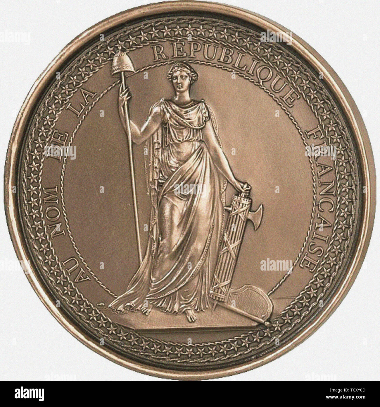 Medal after the Seal of the First French Republic, 1792. Creator ...