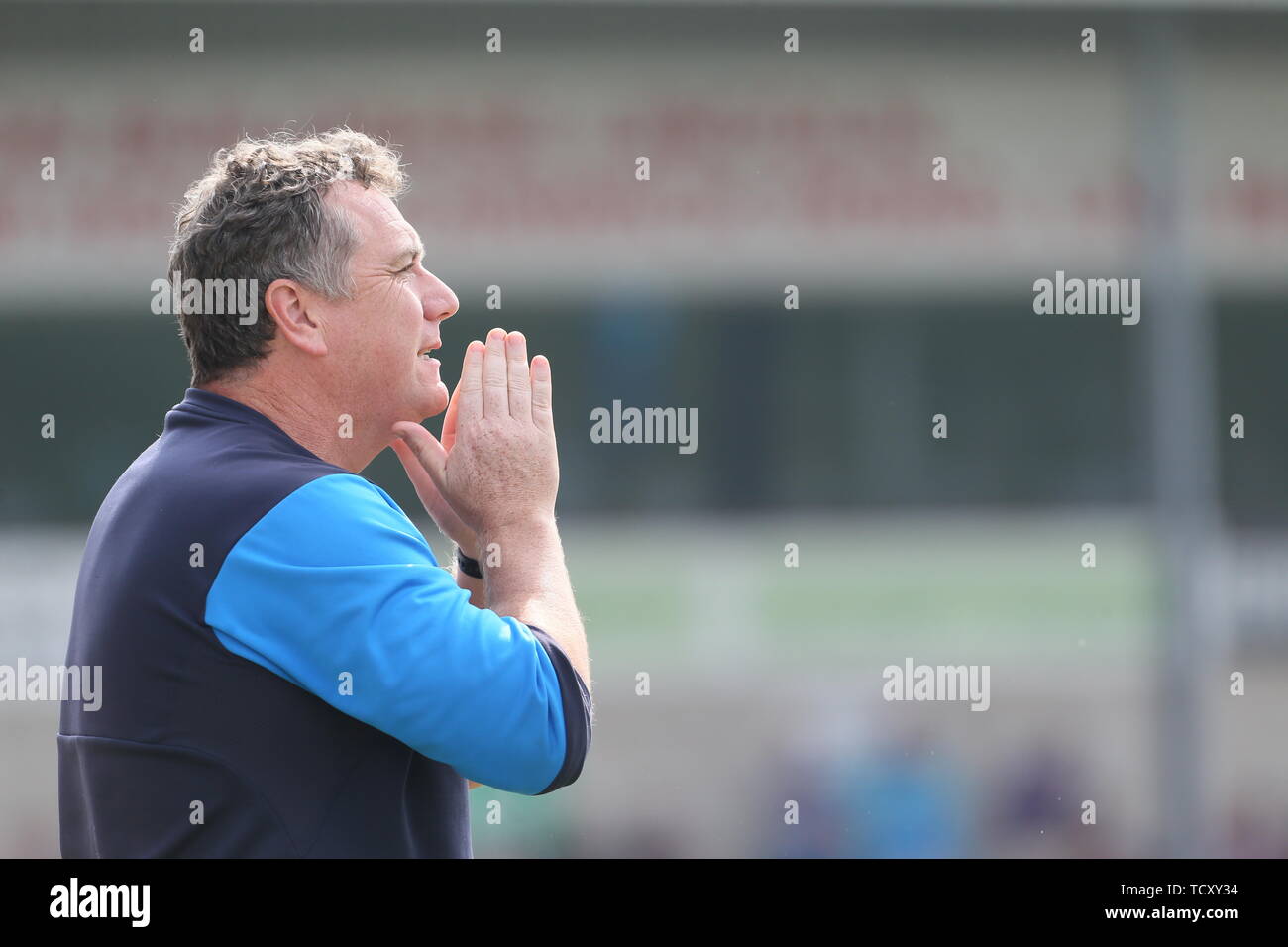 Tranmere Rovers manager Micky Mellon Stock Photo - Alamy