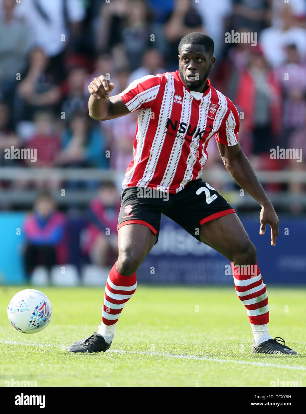 Lincoln City's John Akinde Stock Photo - Alamy