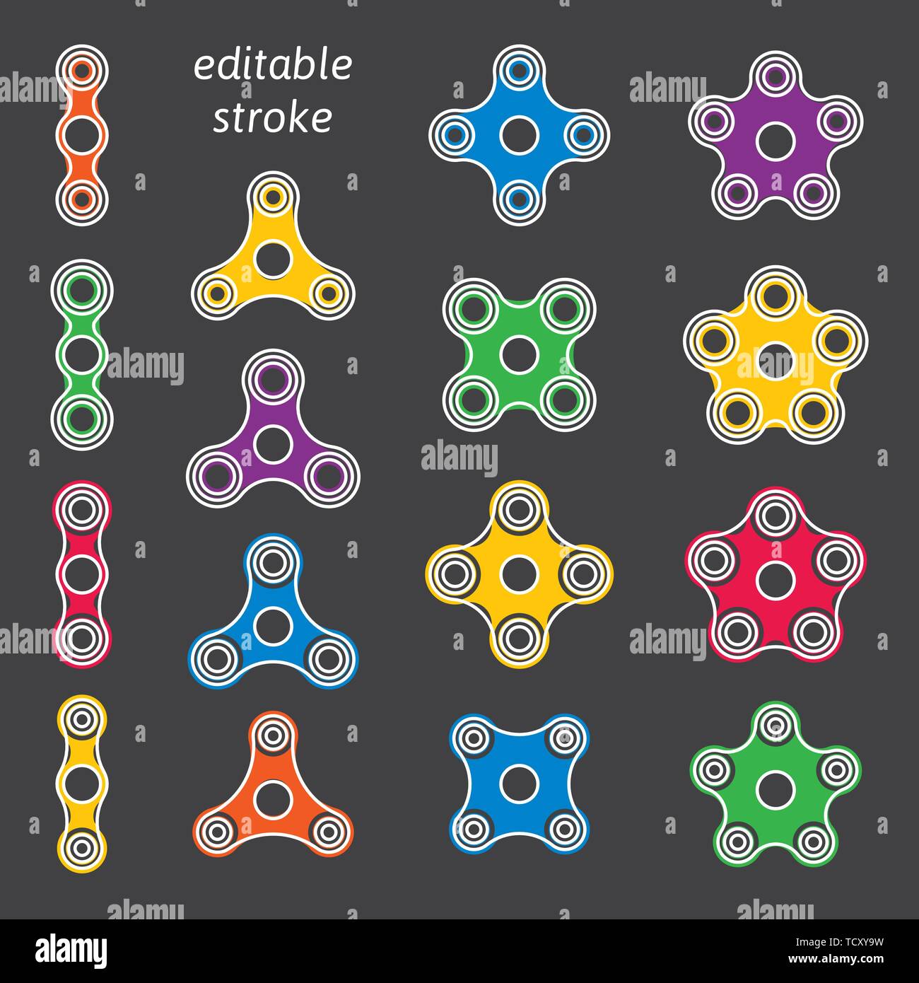 The three spinner Stock Vector Images - Alamy