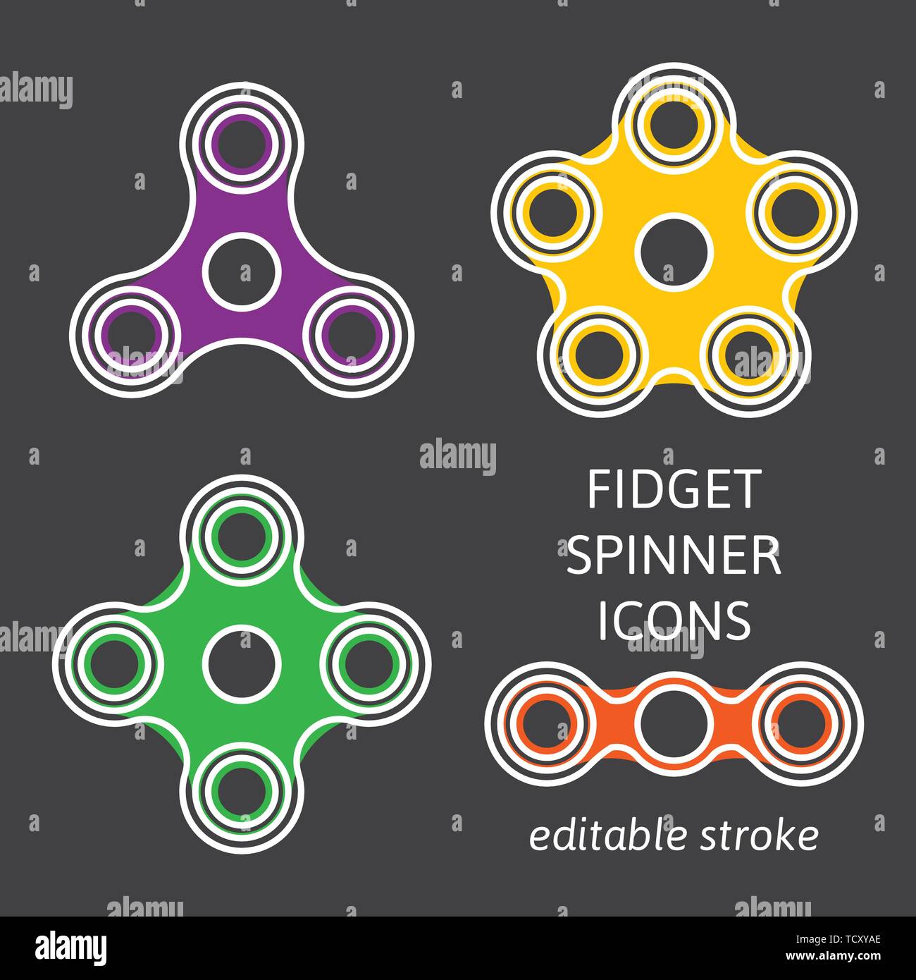 The three spinner Stock Vector Images - Alamy