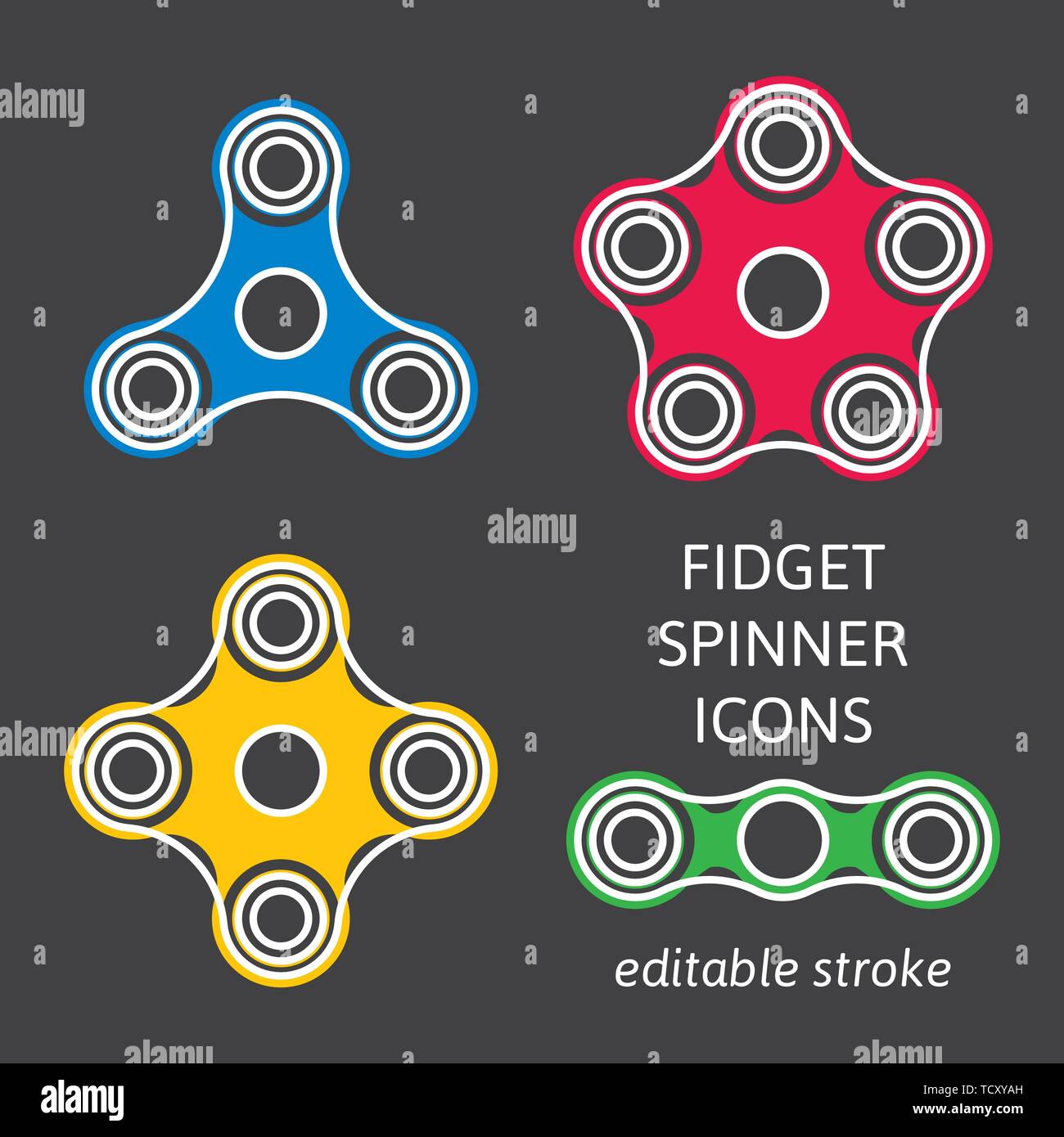 Fidget hand spinner Stock Vector Image & Art - Alamy