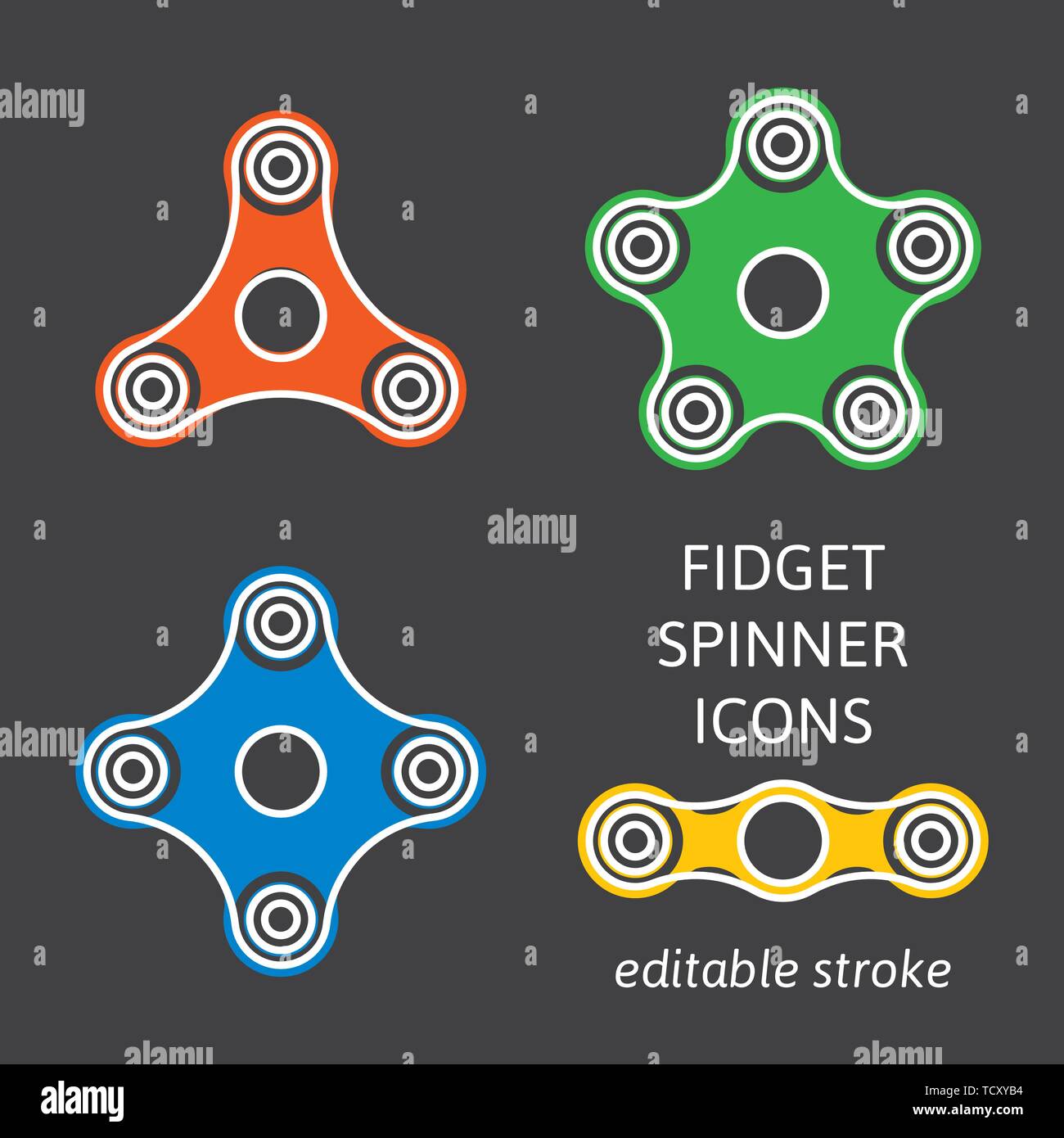 The three spinner Stock Vector Images - Alamy