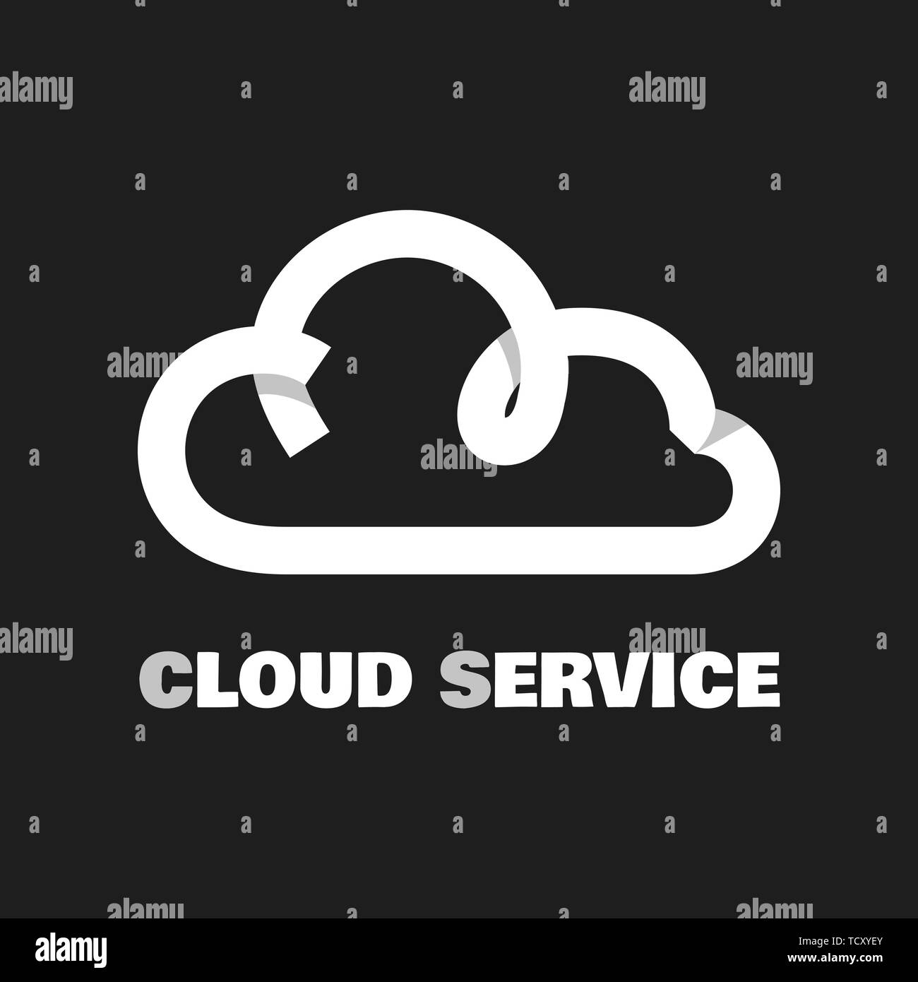 Cloud service pictogram Stock Vector Image & Art - Alamy