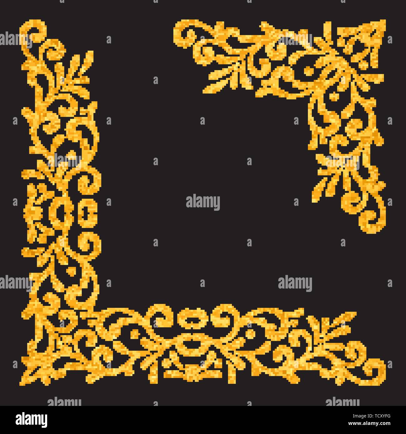 Symmetrical rococo design Stock Vector Images - Alamy