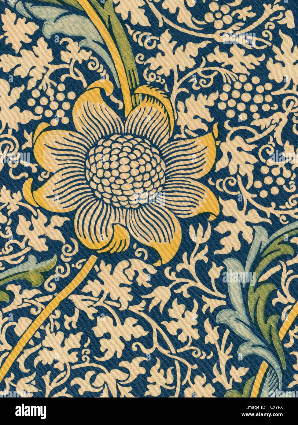 Decorative fabric, 1876. Creator: Morris, William, Morris Tapestry ...
